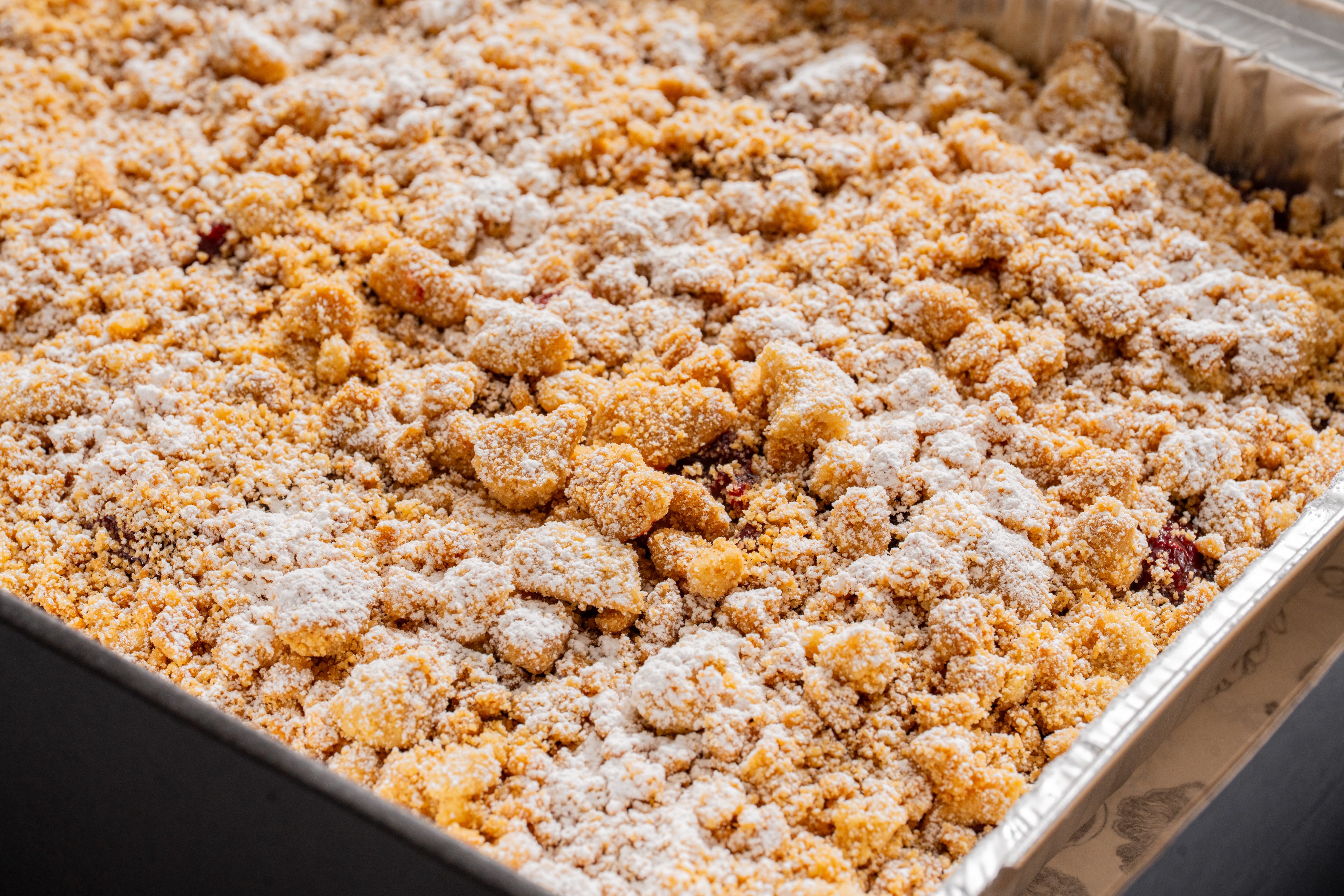 Baked berry crumble – Catering by Simon Sandall