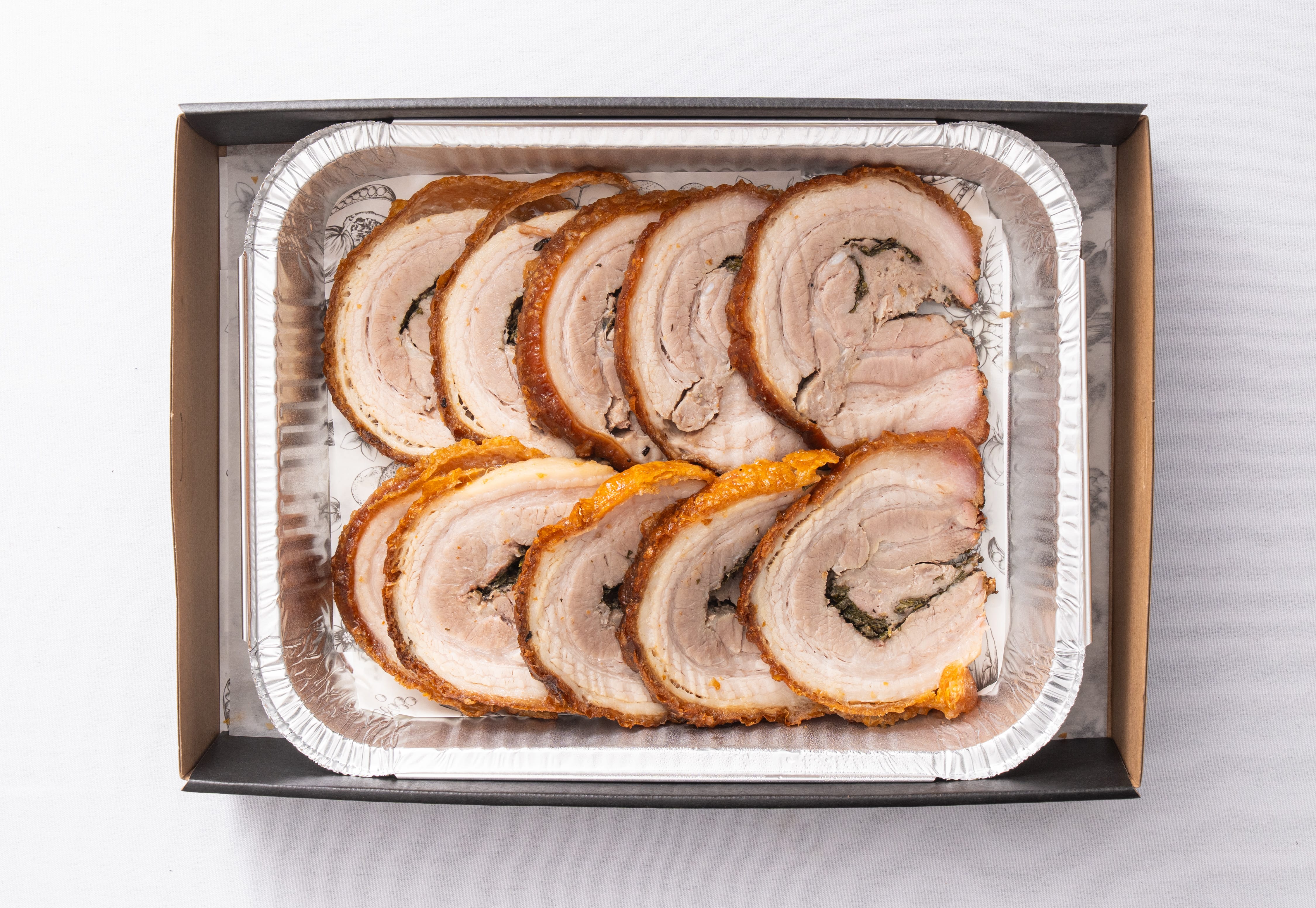 Crispy rolled pork belly – Catering by Simon Sandall