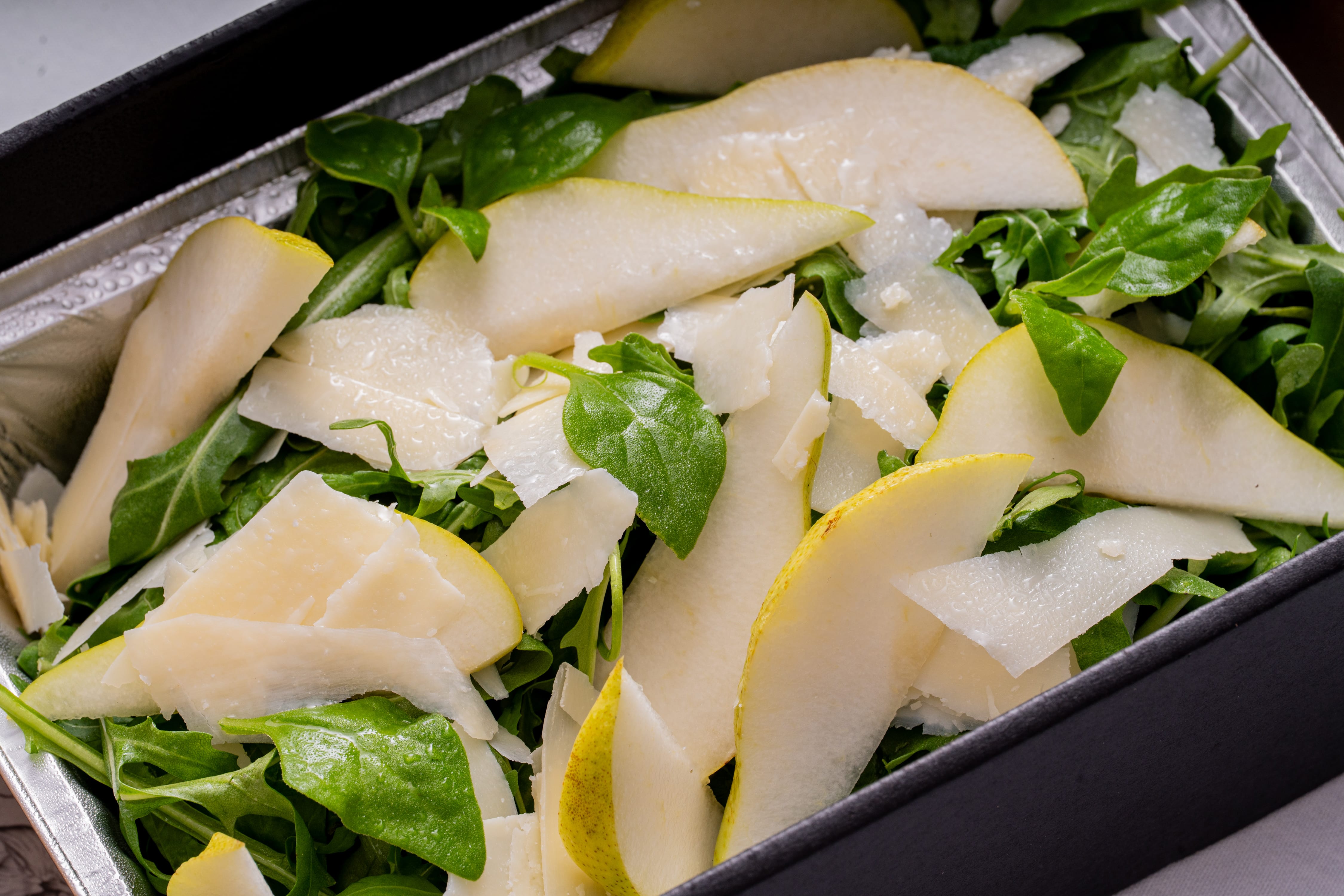 Rocket, pear & parmesan – Catering by Simon Sandall